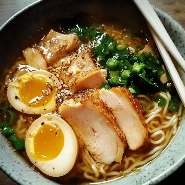 Ramen mit Huhn und Ei
