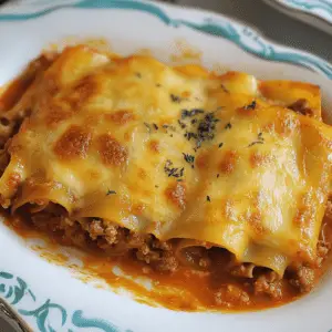 Cannelloni mit Hackfleisch und Béchamelsauce
