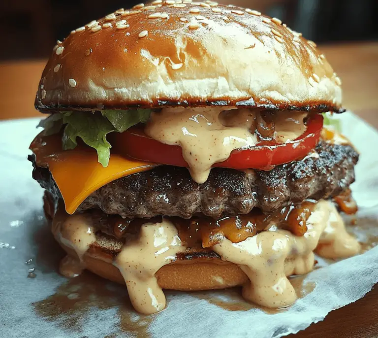 Smash-Burger mit Baconnaise-Soße